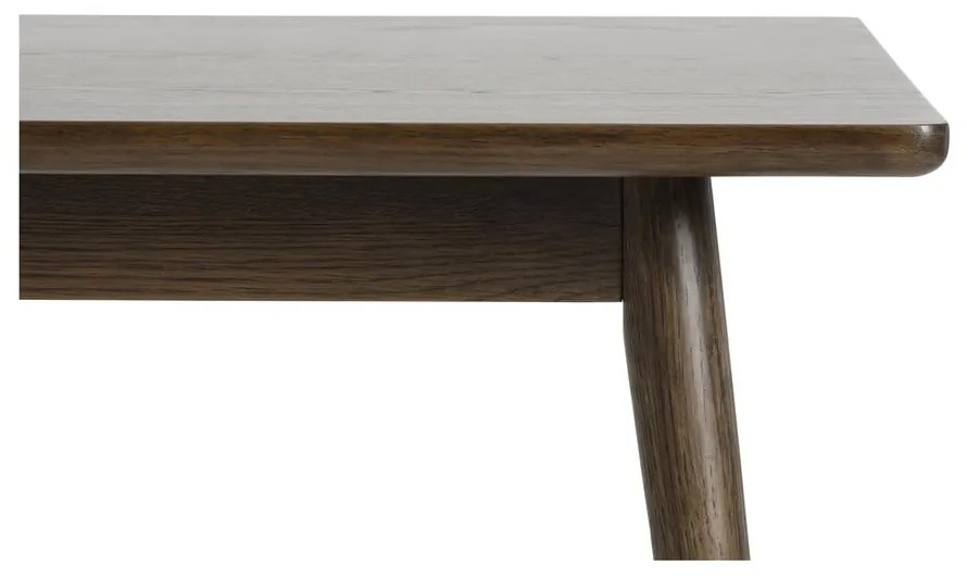Hnědý rozkládací jídelní stůl s deskou v dubovém dekoru 190x90 cm Barrali – Unique Furniture