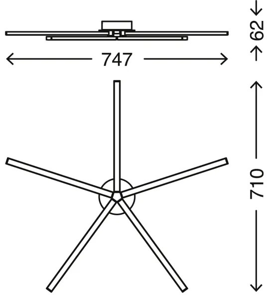 Briloner 3181-059 - LED Přisazený lustr GO 5xLED/4,8W/230V
