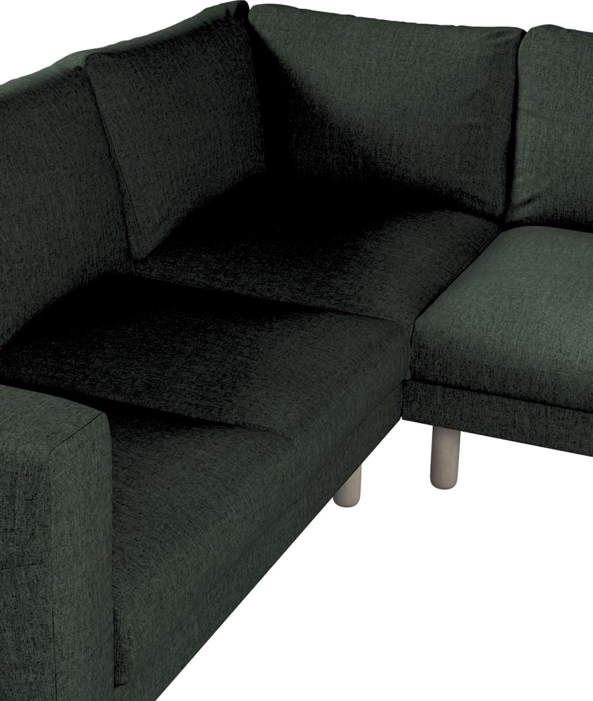 Potah na pohovku IKEA Norsborg rohová 4-místná barva zelená látka pletený vzor