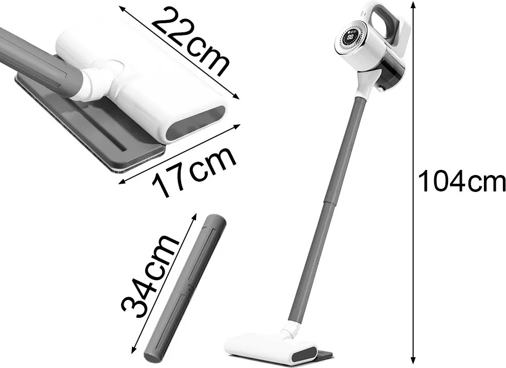 Verk Group Bezdrátový ruční vysavač 2w1 100w 4 nástavce
