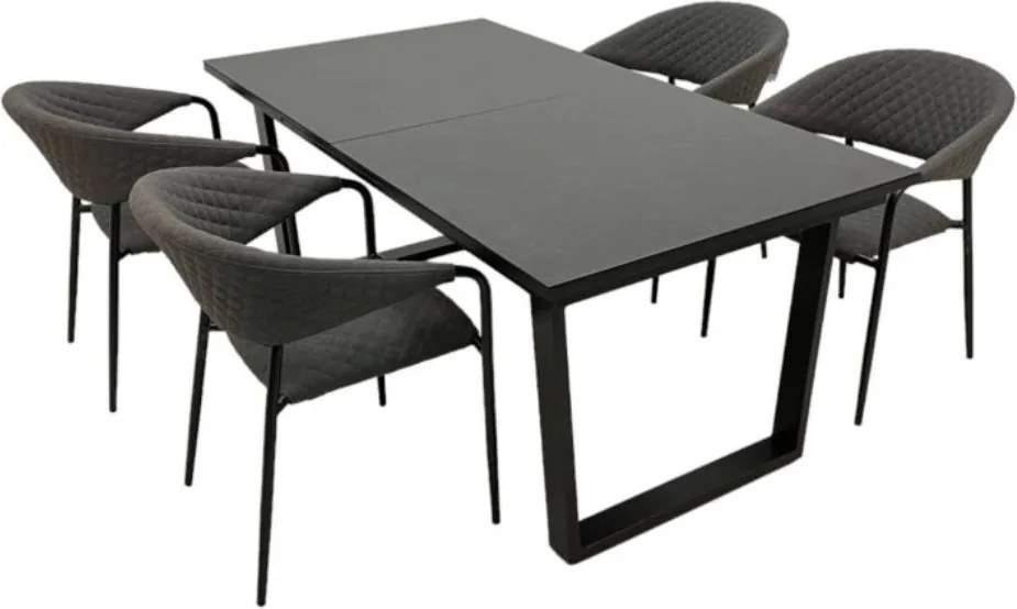 Doppler LIVORNO MELIA LIKA-TEX® zahradní sedací souprava 4+1 antracit