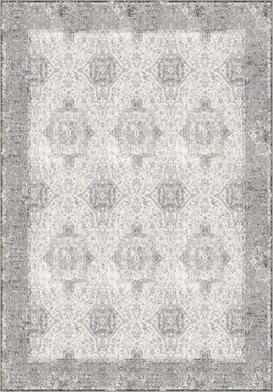 Kusový koberec vlněný Agnella Isfahan Augustus Světle Šedý Rozměr: 200x300 cm