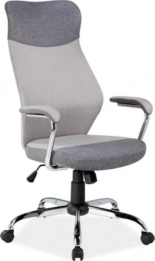 Nábytkáři ORFA Q-319 - kancelářská židle - látka šedá  (S) (K150-E)
