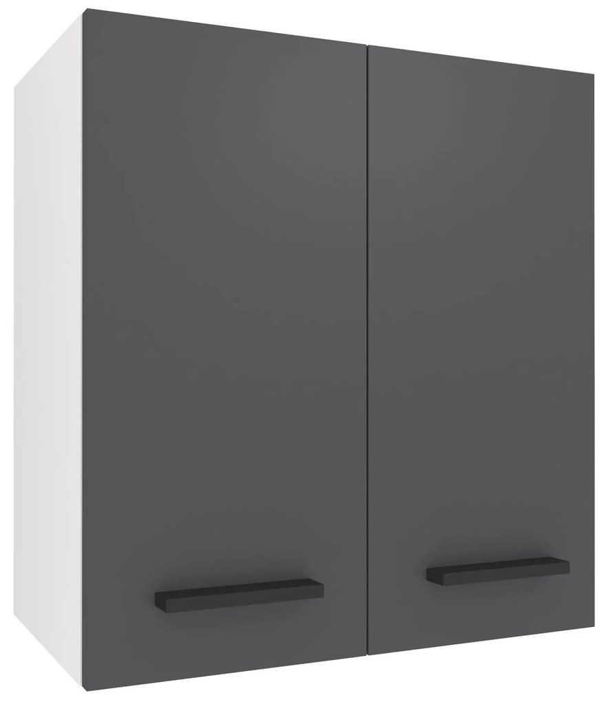 Kuchyňská skříňka Belini horní 60 cm šedý mat  TOR SG2-60/3/WT/SR/0/B1