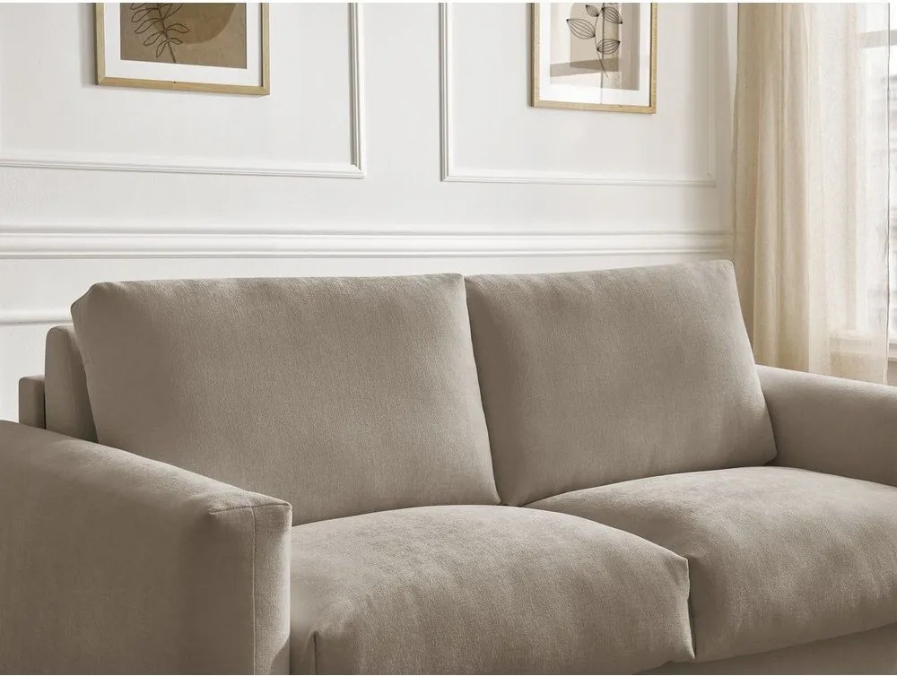 Taupe pohovka na každodenní spaní/rozkládací 200 cm Cocoone – Bobochic Paris