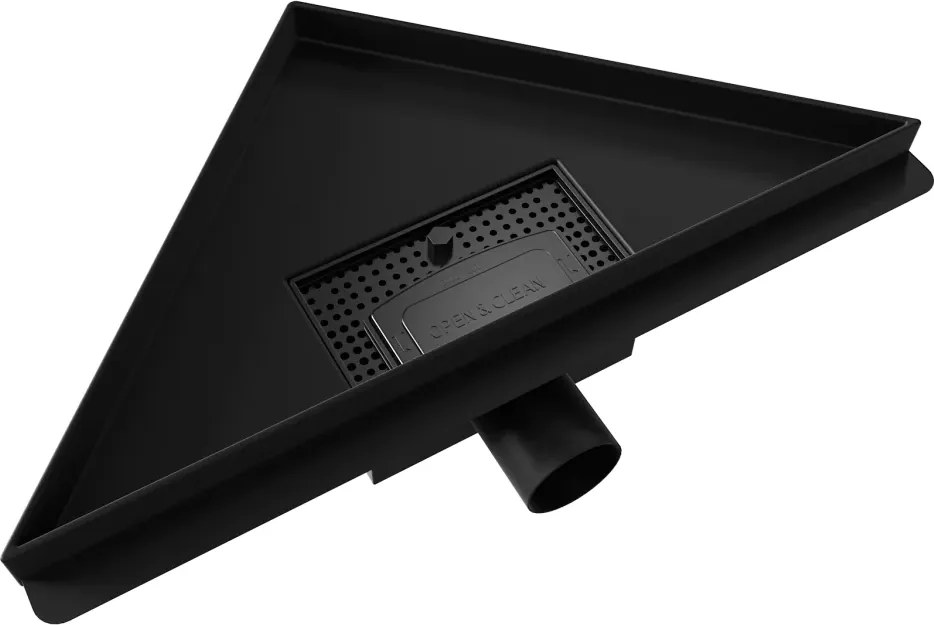 B-TRIANGL 20 Black Odtoková vpusť rohová
