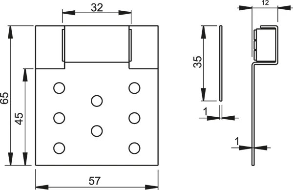 ALCAPLAST Magnetická vanová dvířka (pod obklady) basic AVD005