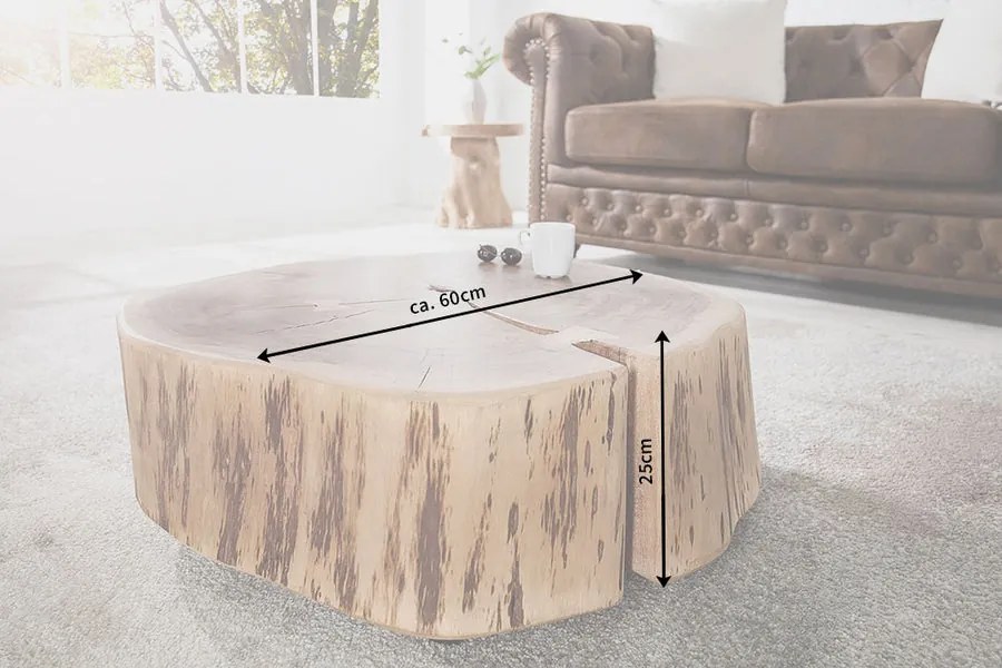 Invicta Konferenční stolek GOA 60cm akácie 36793