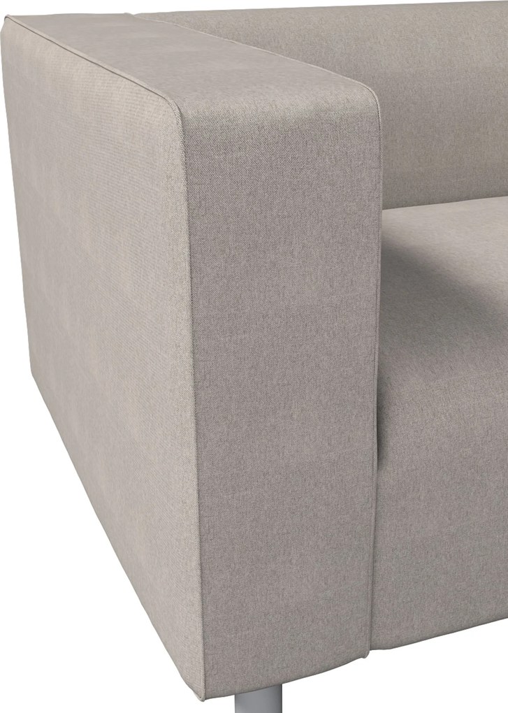 Potah na pohovku IKEA Klippan 2-místná barva béžová látka pletený vzor