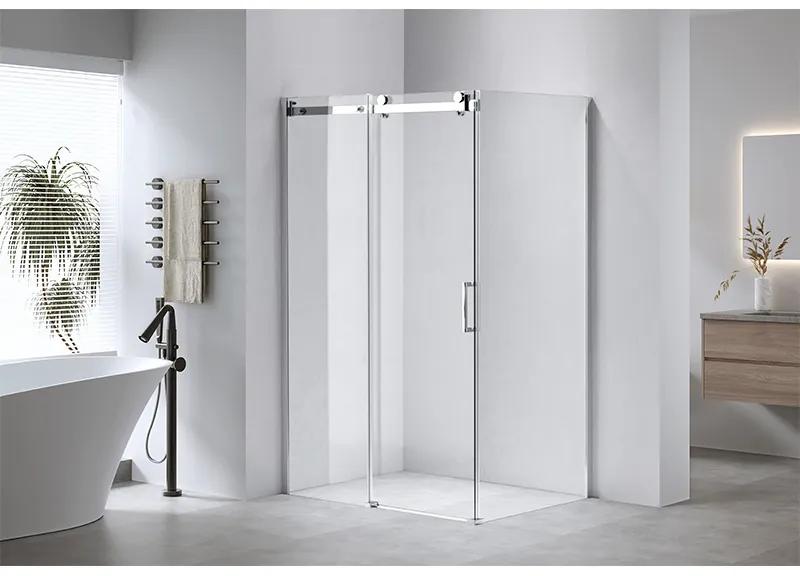 BPS-koupelny Obdélníkový sprchový kout HYD-OK15 100x90 chrom/transparent