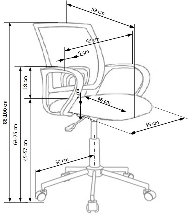 Dětská otočná židle IBIS butterfly