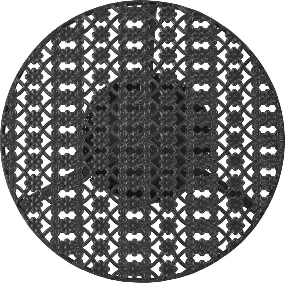 vidaXL Bistro stůl černý 40 x 70 cm kov [245939]