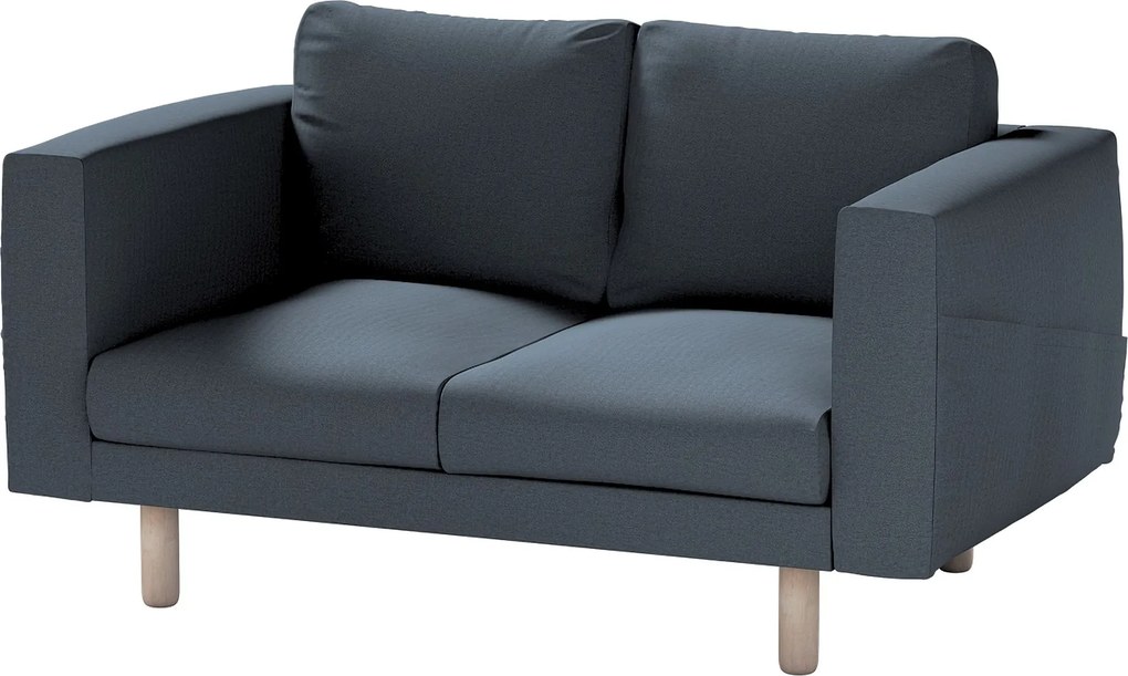 Potah na pohovku IKEA Norsborg 2-místná barva modrá látka pletený vzor