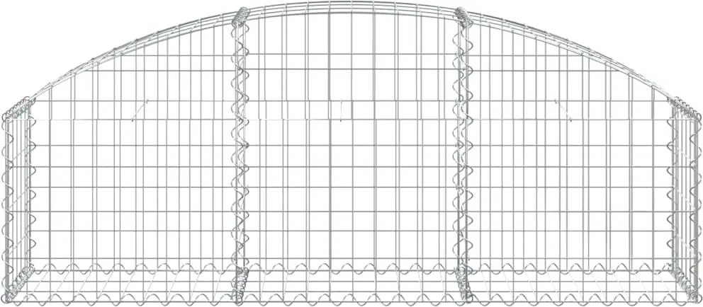 Klenutý gabionový koš 150 x 30 x 40/60 cm pozinkované železo 153442