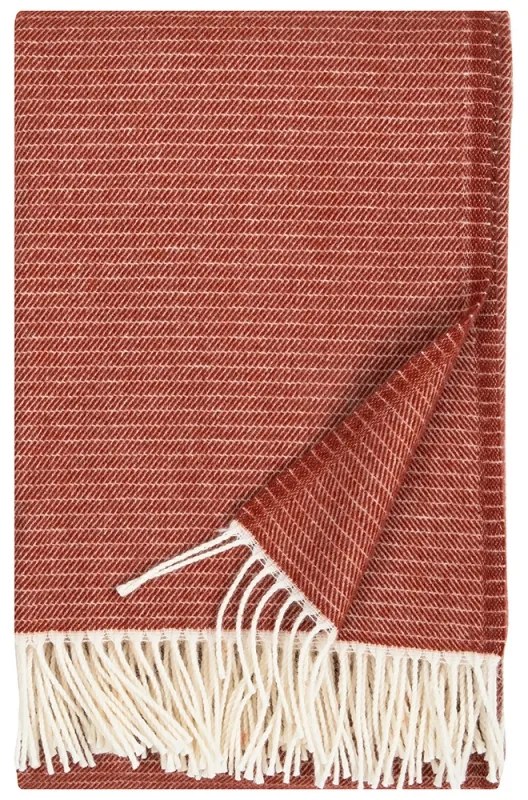 Merino deka Lepo 135x170, bílo-skořicová