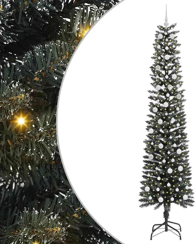 Umělý vánoční stromeček Zelená 240 cm PVC, plast a ocel 3395967