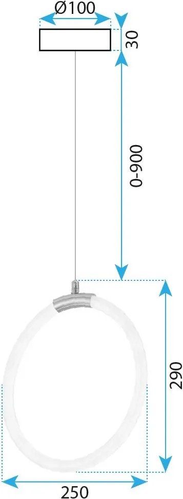 Toolight Rea, Led osvětlení G020-CP Gold, OSW-06371