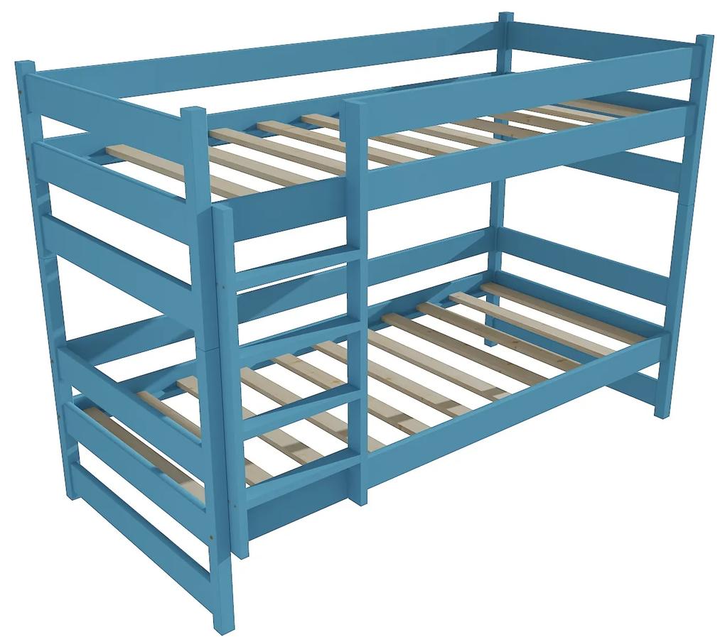 Vomaks Patrová postel PP 014 Rozměr: 80 x 180 cm, Barva: barva modrá, Prostor mezi lůžky: 80 cm