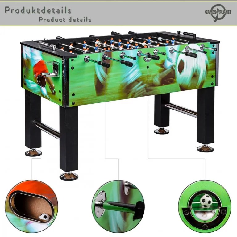 GamesPlanet Profi fotbálek Leeds, 140x73x87 cm, sv. motiv