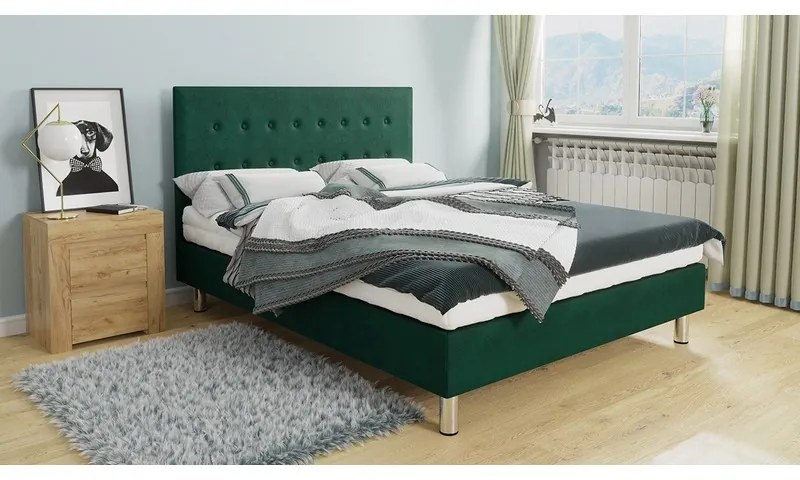 Kontinentální postel Estelle, Rozměr postele: 140 x 200 cm, Potah: Solo 255