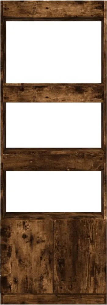 Skříň highboard kouřový dub 63 x 33 x 180 cm kompozitní dřevo 3309604