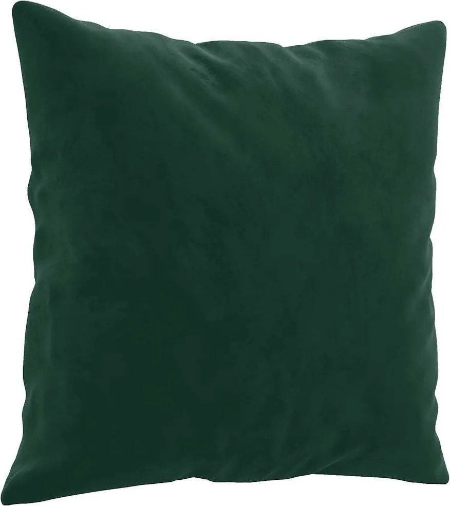 2místná pohovka s polštáři tmavě zelená 120 cm samet 3200937