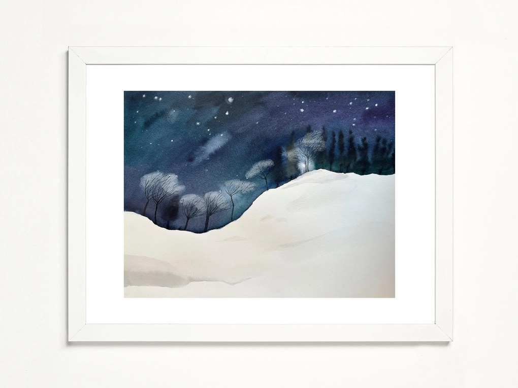 Martina Špinková | Světlo na kraji lesa Rám: Černý, Velikost: 50 x 70 cm