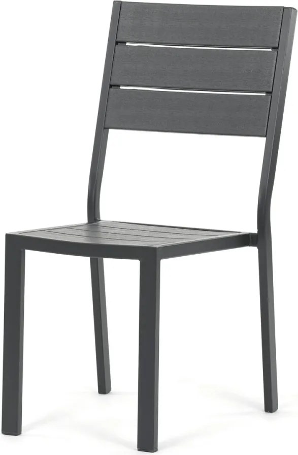Zahradní sestava AZS-B1656 GREY, polywood, šedá (156 x 78) cm
