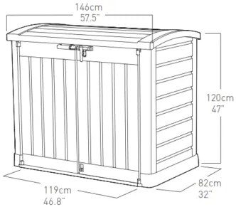 KETER STORE IT OUT ARC Úložný box 146 x 82 x 120 cm 17199415