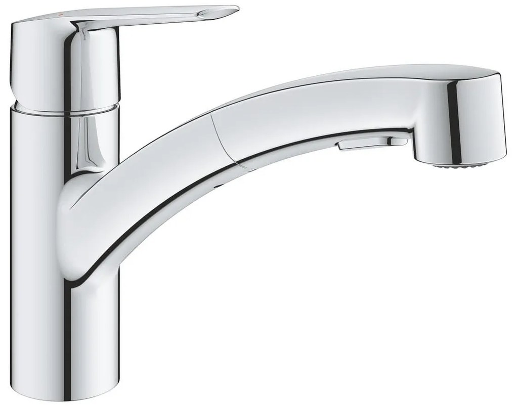 Dřezová baterie Grohe Start s otočným ramínkem, 2 proudy chrom 30531001