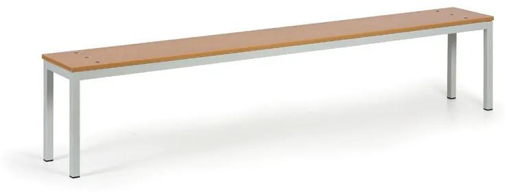 Šatní lavice, sedák - lamino, délka 2000 mm, grafit