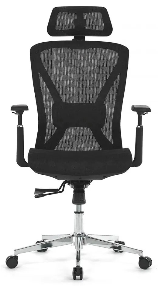 Kancelářská ergonomická židle FLIP — síť, černá