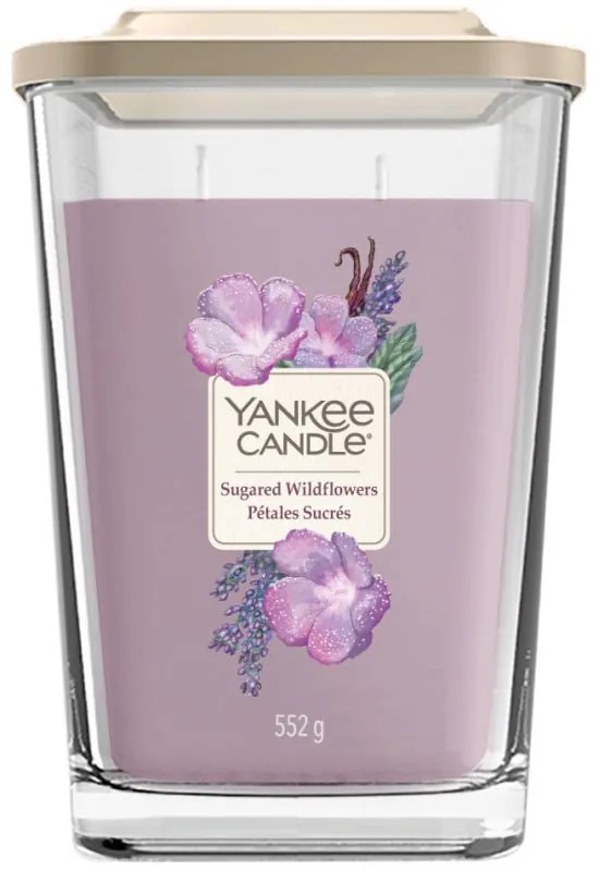 Aromatická svíčka, Yankee Candle Elevation Sugared Wildflowers, hoření až 80 hod