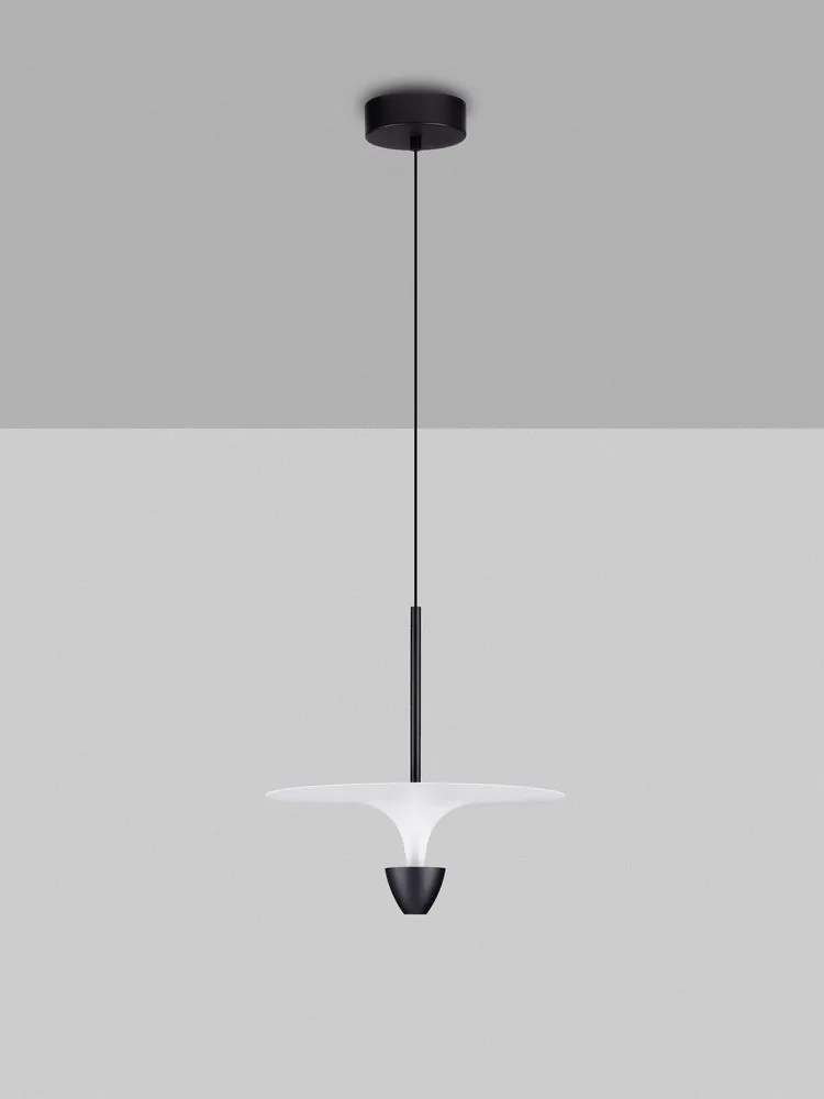Matně černé hliníkové LED závěsné svítidlo ø 34 cm Topio – Nova Luce