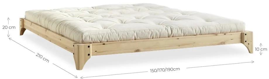 Dvoulůžková postel z borovicového dřeva s roštem 160x200 cm Elan – Karup Design