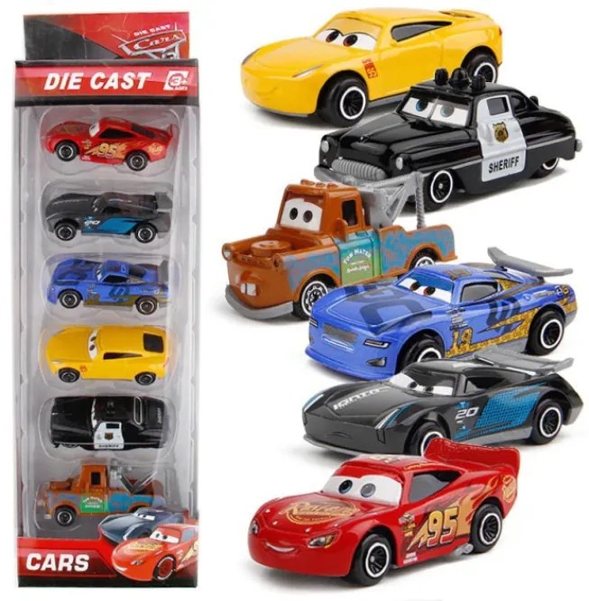 Sada autíček Disney Pixar Cars (6ks, 7ks) Balení: 6 ks