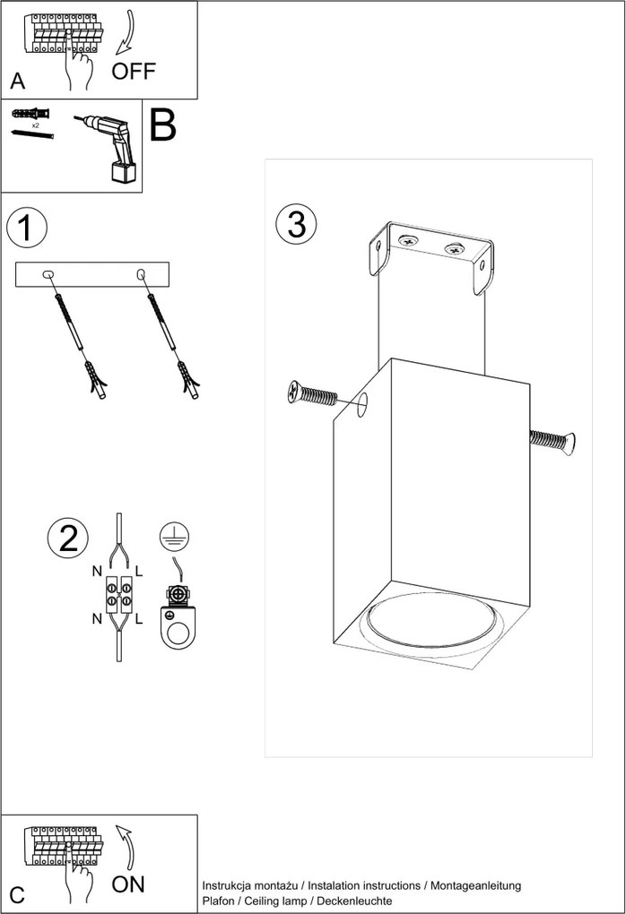 Sollux Lighting Stropní svítidlo KEKE 10 dub