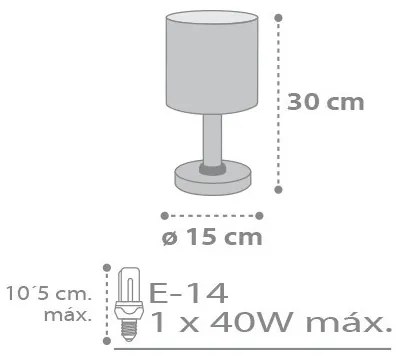 Dalber D-62011E - Dětská lampička SWEET DREAMS 1xE14/40W/230V