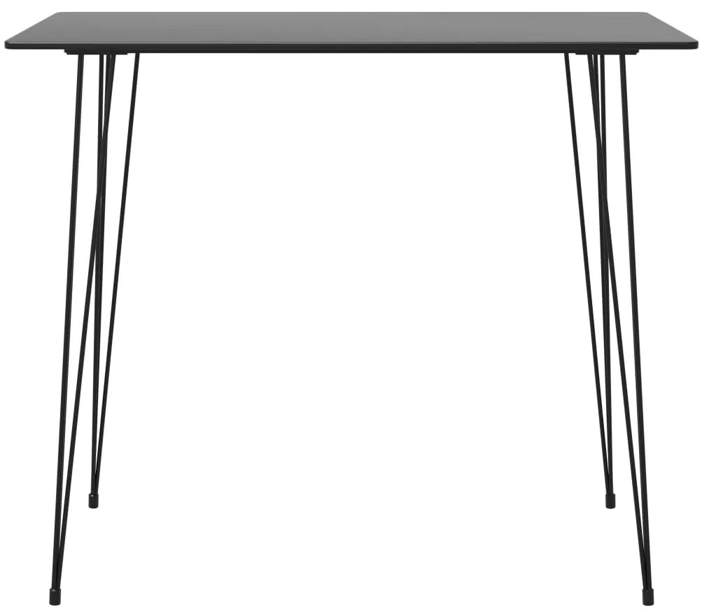 Barový stůl černý 120x60x105 cm - Default Title