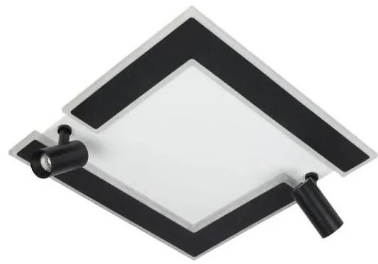 LED Stmívatelné stropní svítidlo LED/80W/230V 3000-6500K černá +dálkové ovládání