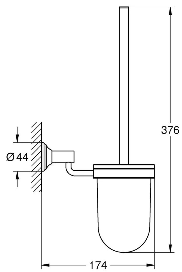 Grohe Essentials Authentic - Souprava na čištění toalety, chrom 40658001