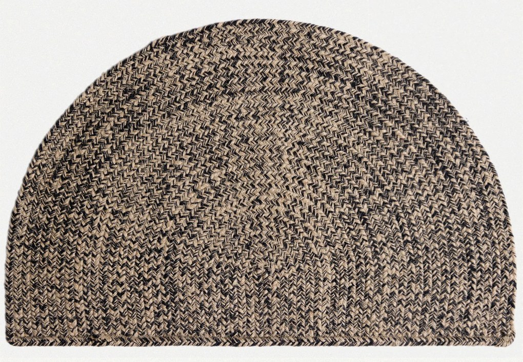 Diamond Carpets India, Ručně vázaná rohožka Eclipse J 53 Natural, 50x80, béžová, chodba / předsíň
