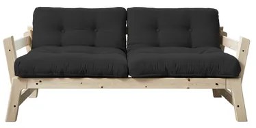 sofa STEP by Karup - 75*158 cm natural (přírodní) + futon dark grey 734