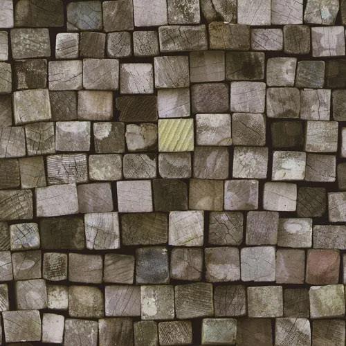 Vliesové tapety na zeď Origin 42101-20, dřevěná mozaika barevná, rozměr 10,05 m x 0,53 m, P+S International