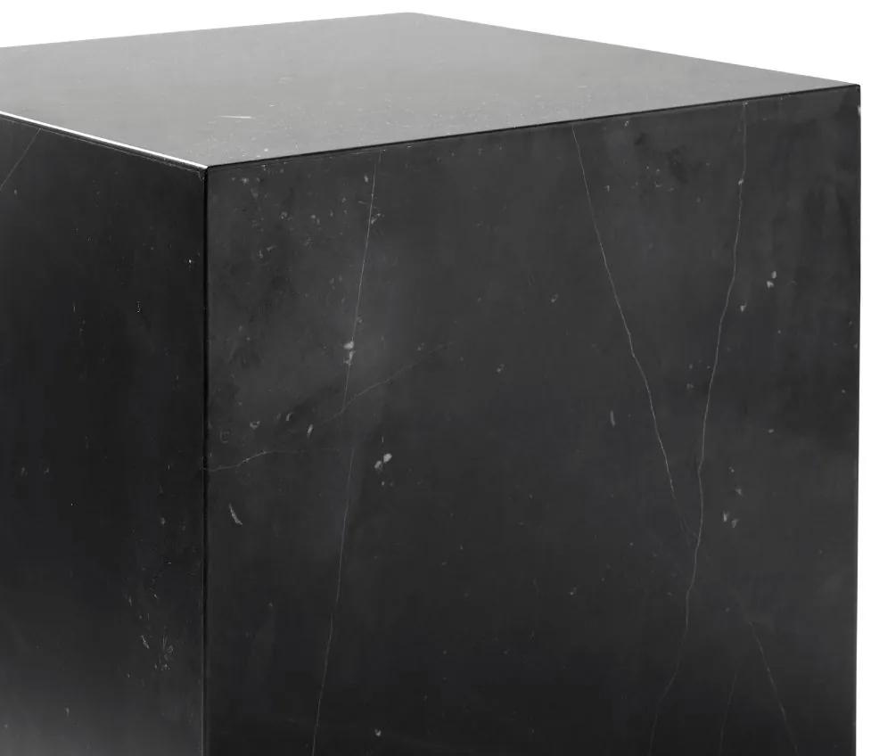 Audo CPH Černý mramorový noční/odkládací stolek AUDO PLINTH 40 x 40 cm