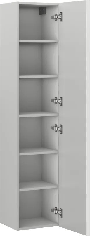 Mexen Rivel, koupelnový podstavec 35 cm, 1 dvířka, s drážkami, matná šedá, 91A21-03016-1-BF62