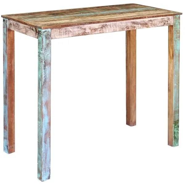 Barový stůl masivní recyklované dřevo 115x60x107 cm