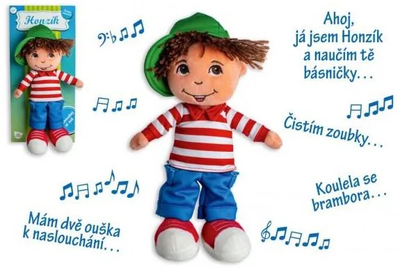 Teddies Panenka kluk Honzík hadrový plyš 30 cm česky mluvící