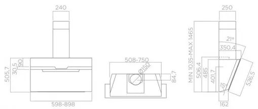 Elica PRF0117381A Komínový odsavač par