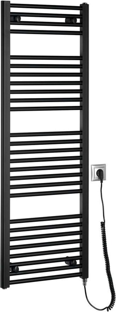 Aqualine - Topné těleso 45x132 cm, 400 W, matná černá ILE34TB